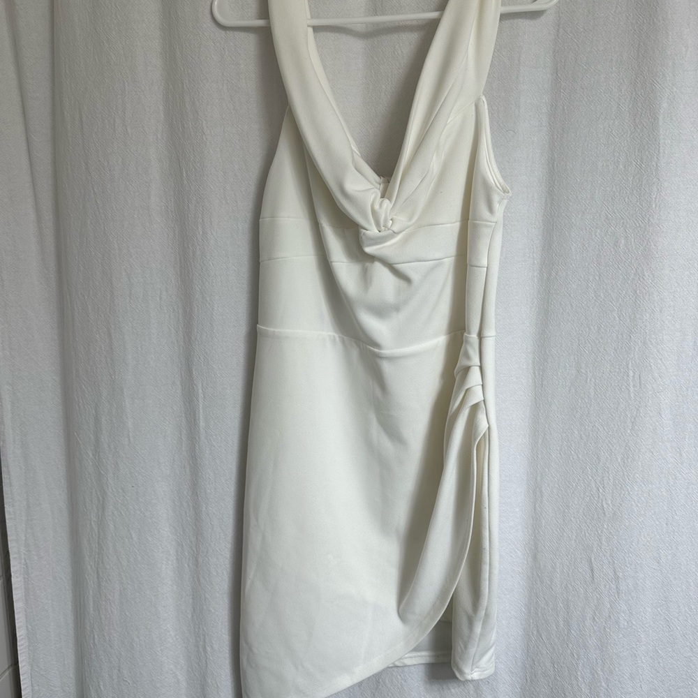 Fashion Nova White Midi Dress Perfect For Bridal Sh… Gem